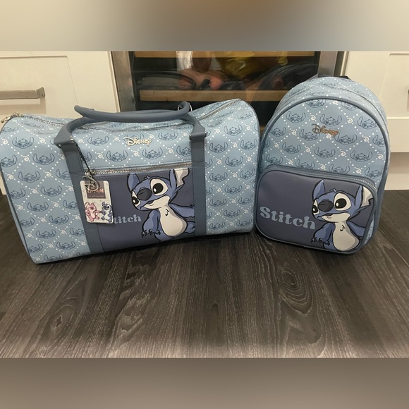 Disney | Bags | Nwt Stitch Weekender Bag And Backpack | Poshmark